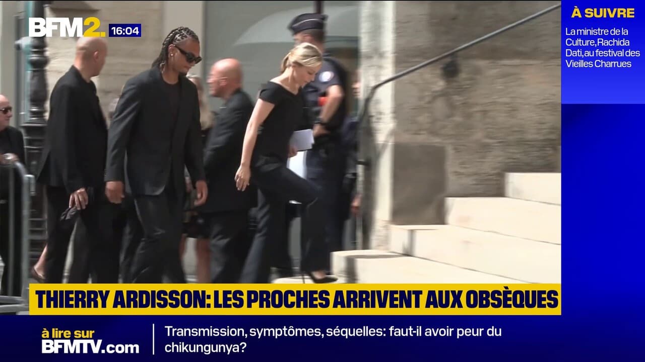 Thierry Ardisson: l'arrivée de sa femme Audrey Crespo-Mara aux obsèques ...