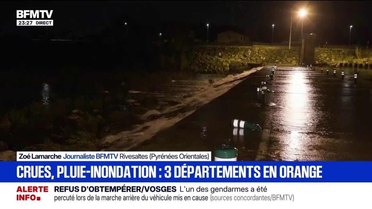 Crues, pluie-inondation: trois départements sont toujours placés en ...