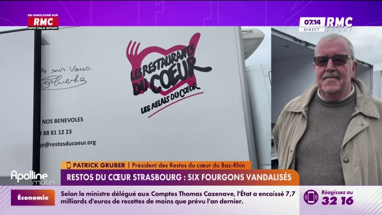 Patrick Gruber, président des Restos du coeur revient sur le vandalisme ...