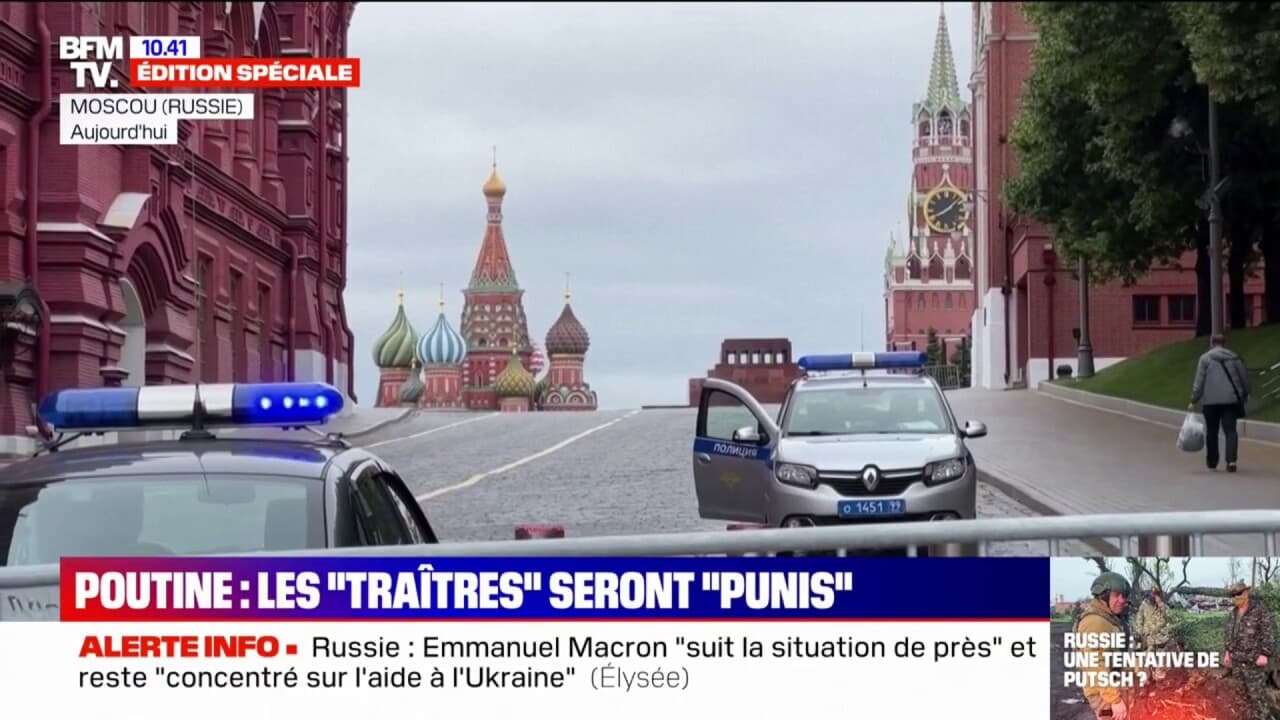 Rébellion de Wagner en Russie: la ville de Moscou se barricade Rébellion de Wagner en Russie: la ville de Moscou se barricade