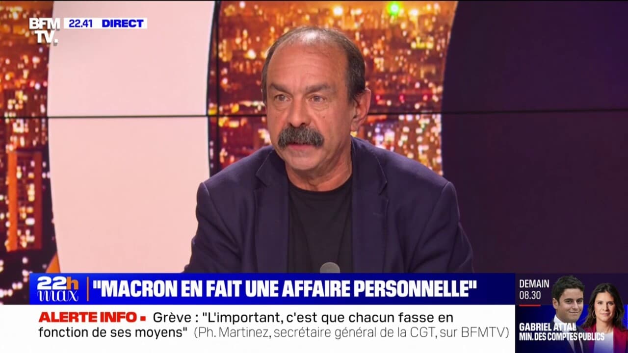 Philippe Martinez (CGT): "On pense que l'heure est suffisamment grave ...