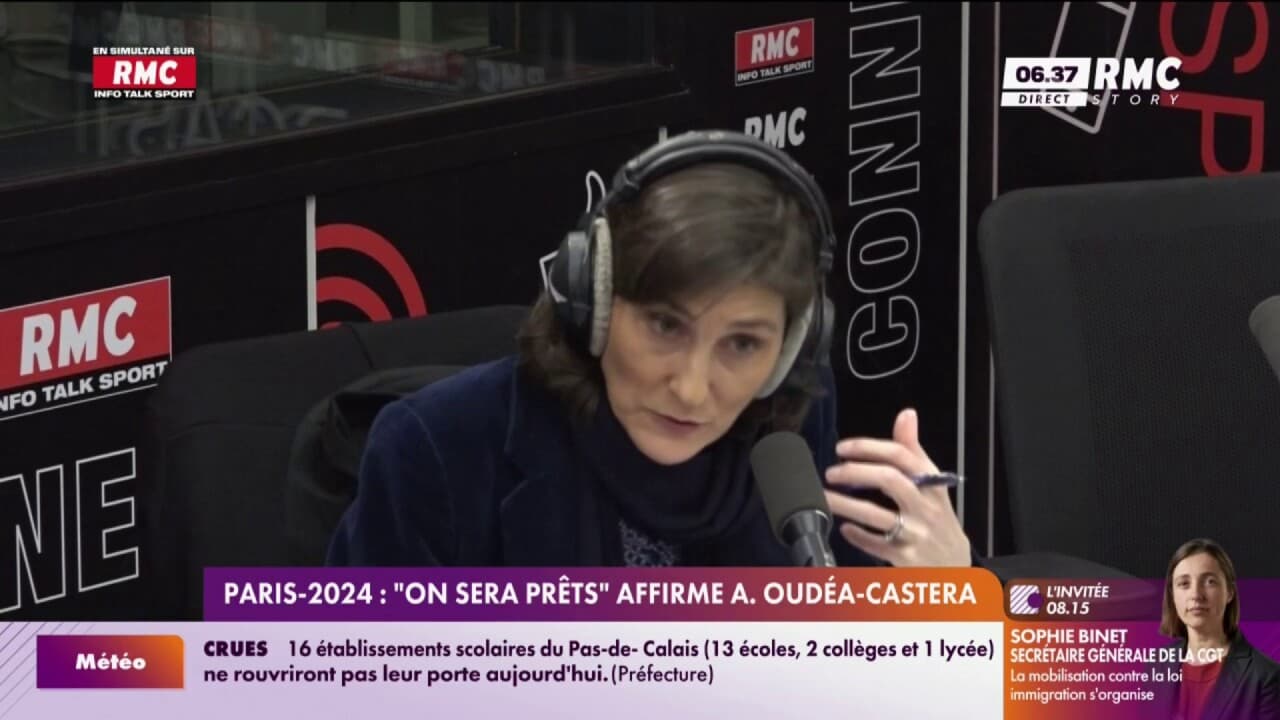Paris-2024 : "On sera prêts" affirme A. Oudéa-Castéra