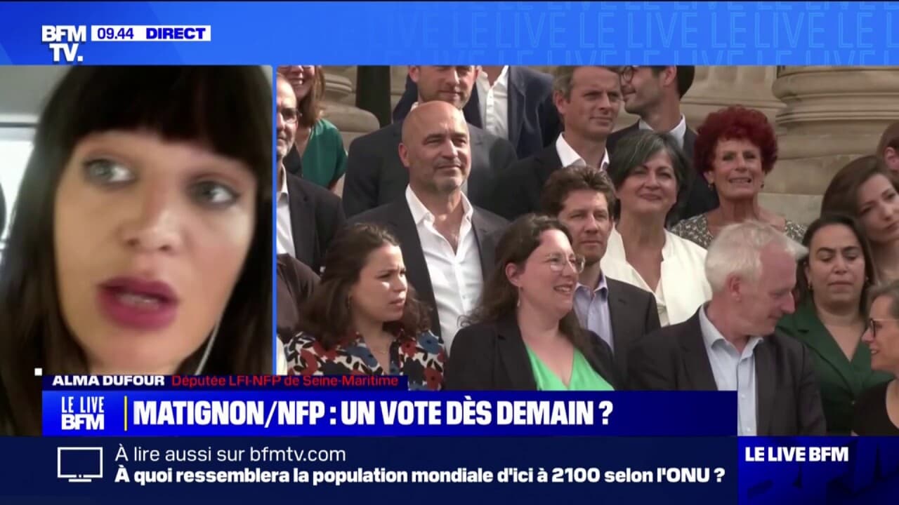 Matignon: Alma Dufour (LFI) estime qu'un "ticket n'est pas une mauvaise ...