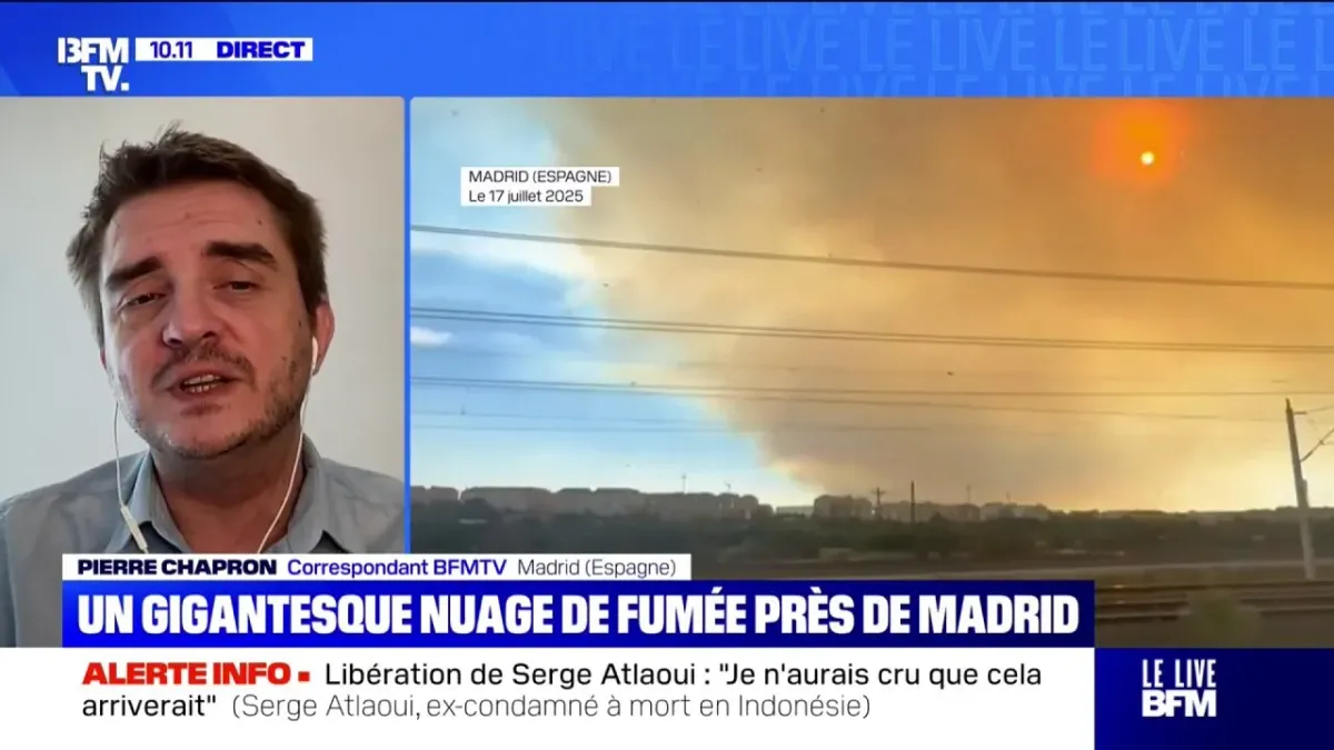 Incendie en Espagne: plus de 3.000 hectares partis en fumée, selon les autorités