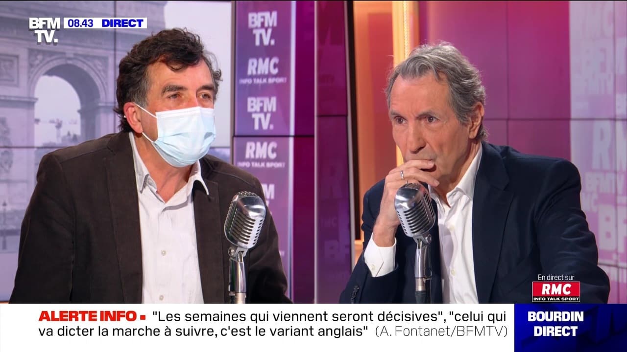 Arnaud Fontanet face à Jean-Jacques Bourdin en direct - 08/02