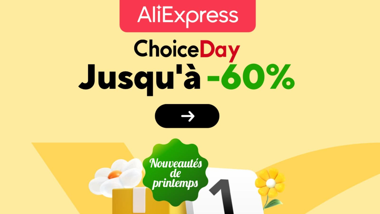 ChoiceDay Aliexpress : bénéficiez de promo jusqu'à 60% grâce à ces coupons exclusifs