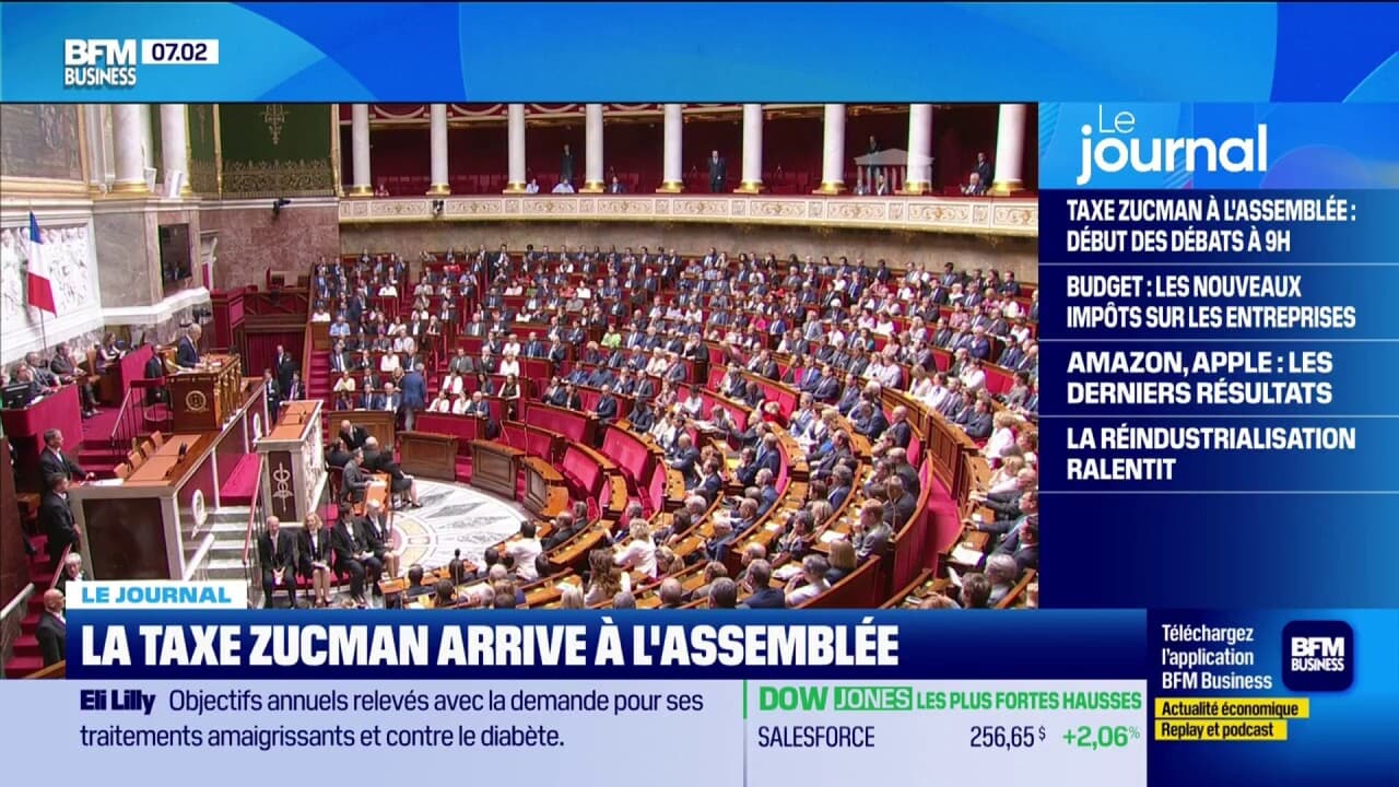 La taxe Zucman arrive à l'Assemblée