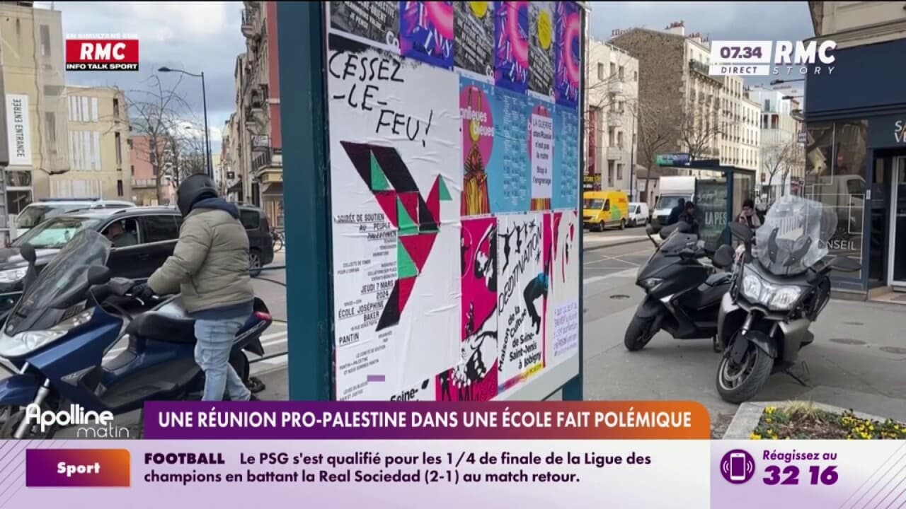 Une réunion pro-Palestine dans une école à Pantin fait polémique Une réunion pro-Palestine dans une école à Pantin fait polémique