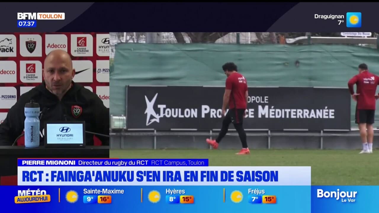 Top 14: Fainga'anuku quittera le RCT à la fin de la saison après deux ...