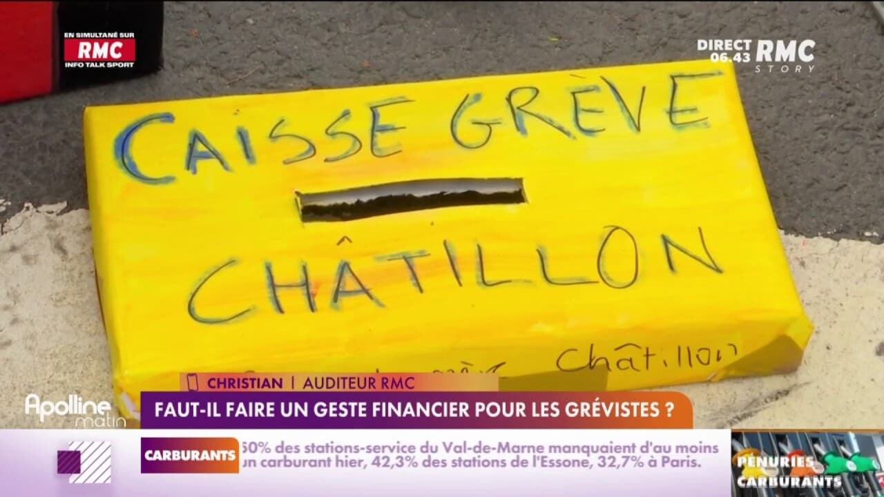 Faut-il faire un geste financier pour les grévistes ? "Je pense qu'on ...