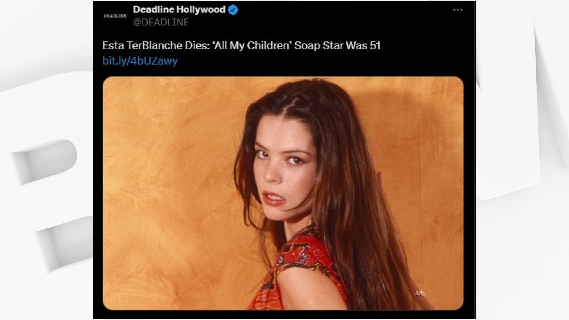 Mort d'Esta TerBlanche, actrice de "La Force du destin", à l'âge de 51 ans