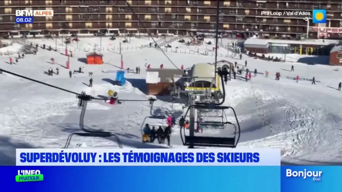 Superdévoluy: les témoignages des skieurs après le blocage du télésiège