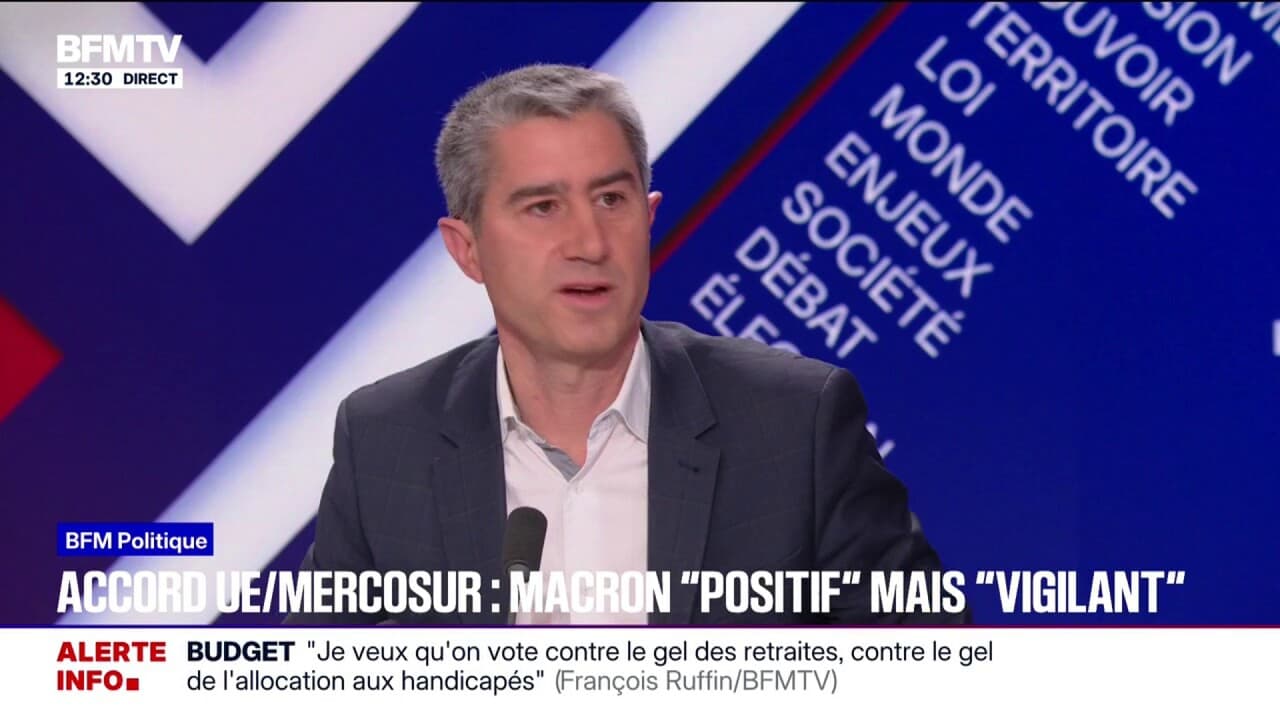 Mercosur: François Ruffin dénonce "une trahison" de la part d'Emmanuel ...