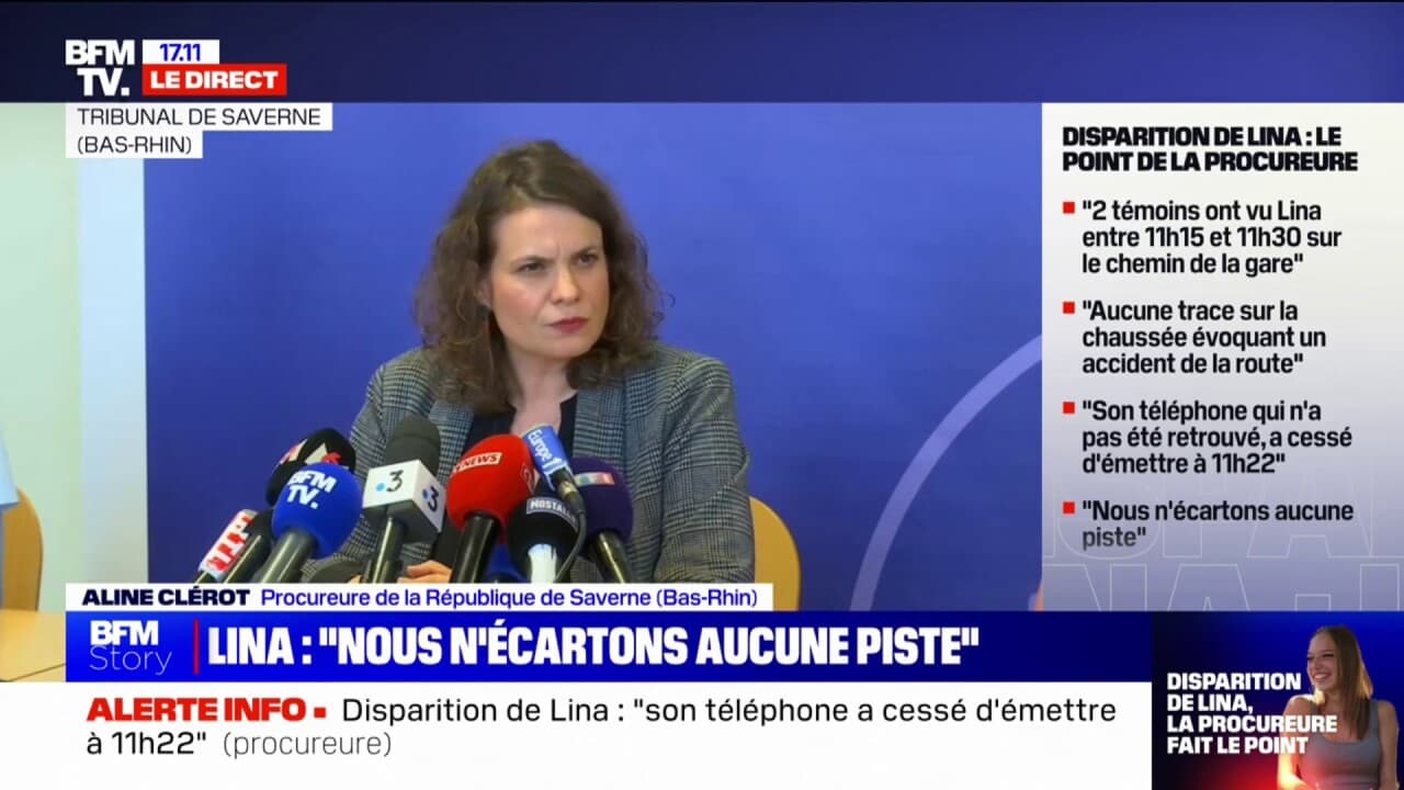 Disparition de Lina: "Deux témoins ont vu Lina sur le trajet de la gare ...