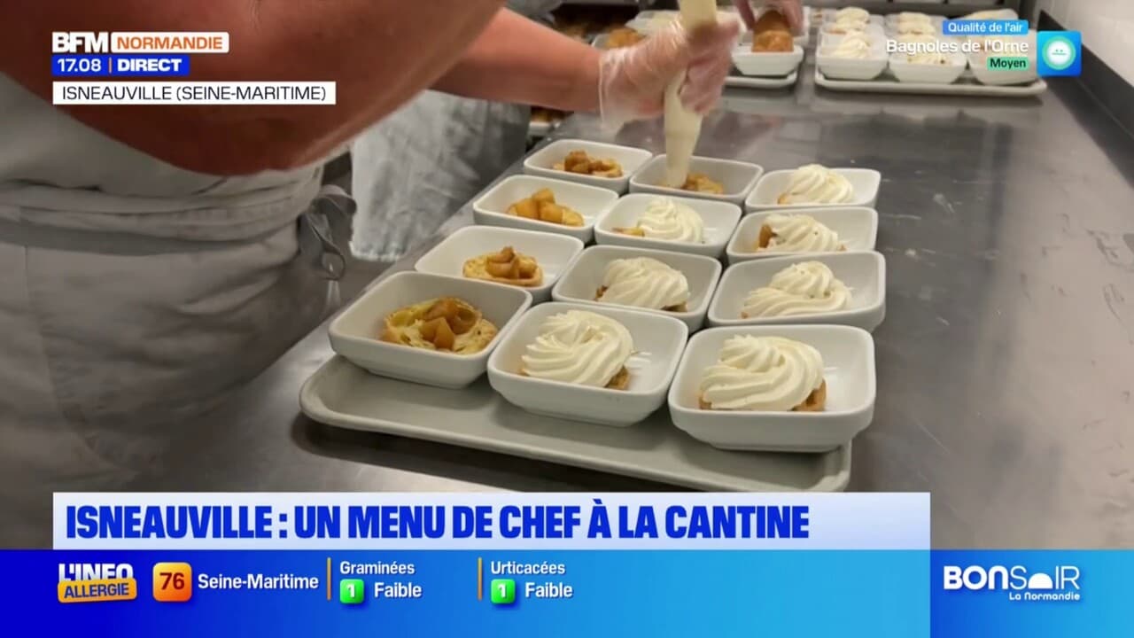 Seine-Maritime: un menu de chef à la cantine pour les élèves d'un collège d'Isneauville