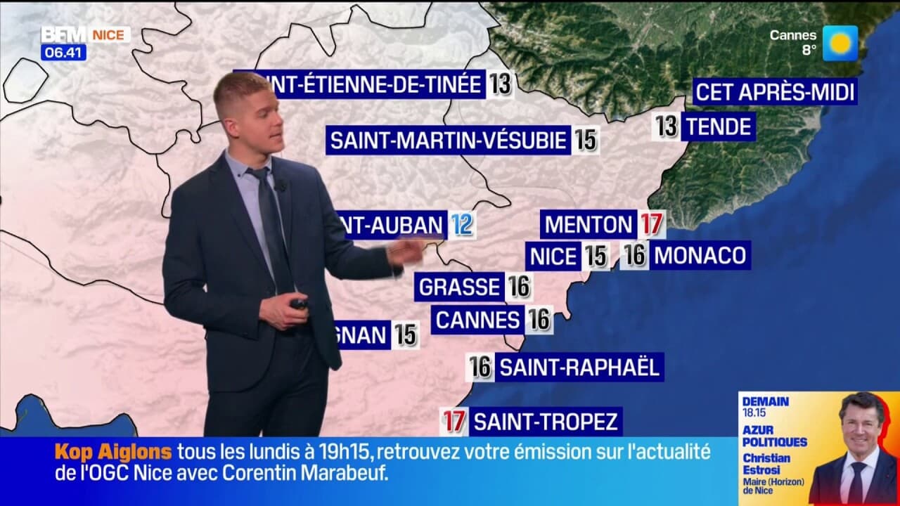 Météo Côte d’Azur: une journée ensoleillée sur l'ensemble de la région ...