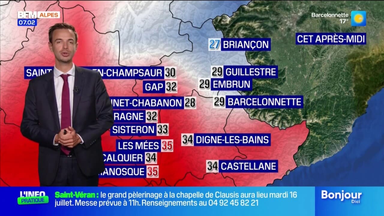 Météo Alpes du Sud: de très belles éclaircies toute la journée, 32°C à ...