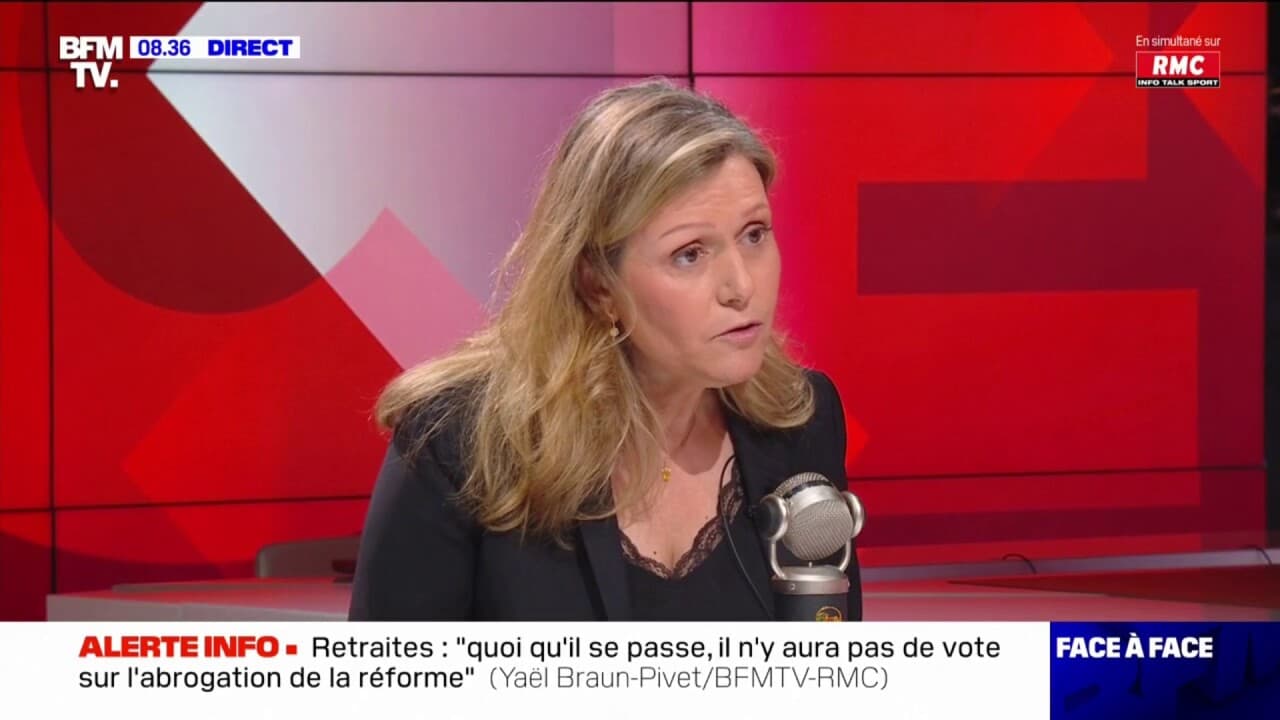 Proposition d'abrogation de la réforme des retraites: Yaël Braun-Pivet ...
