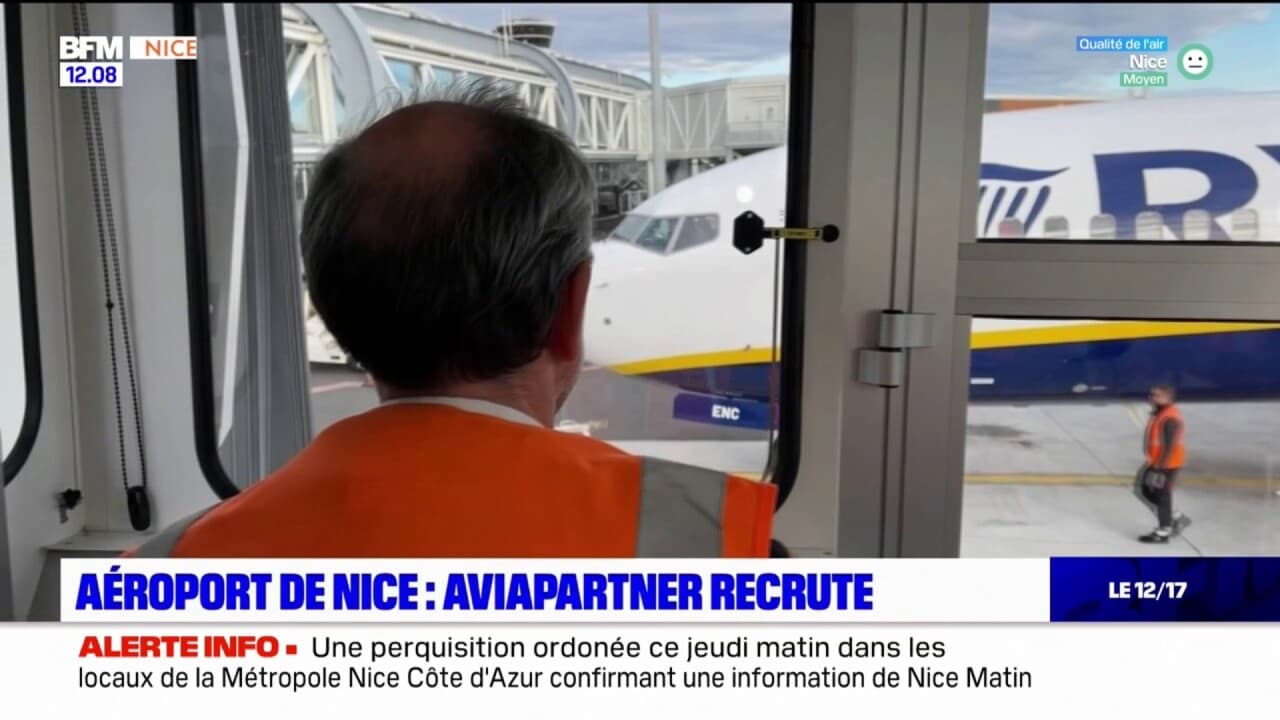 Aéroport de Nice: la société Aviapartner veut recruter 100 personnes d ...