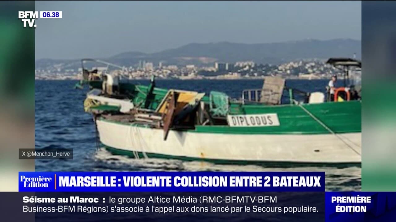 Marseille: quatre personnes en urgence absolue après une violente collision entre deux bateaux ...
