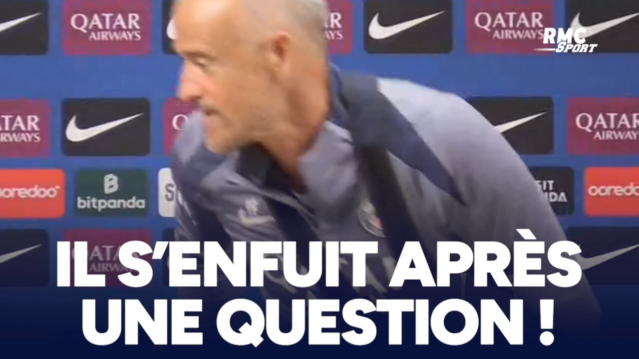 PSG : Luis Enrique fait mine de s'enfuir... après une question sur l ...