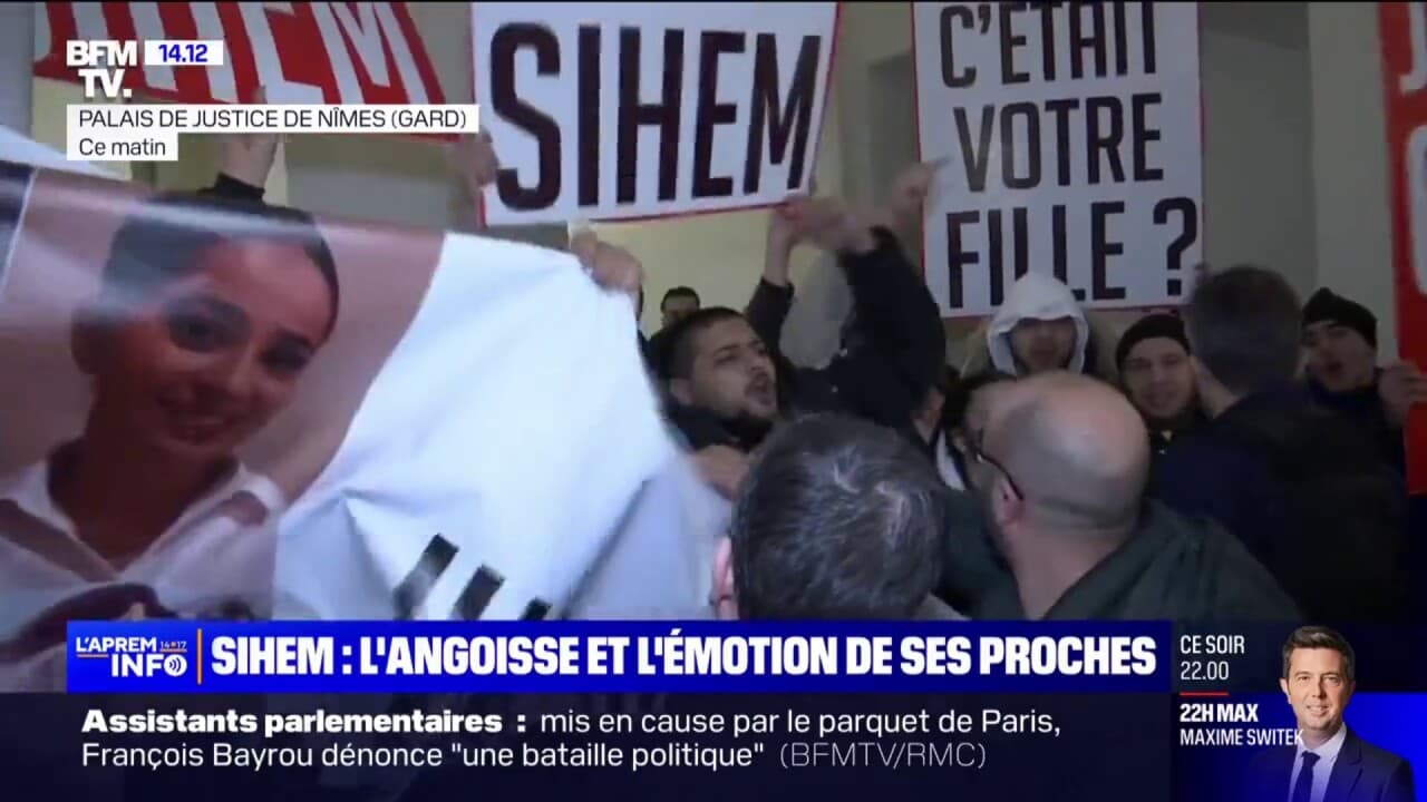 Des proches de Sihem ont manifesté dans le tribunal de Nîmes