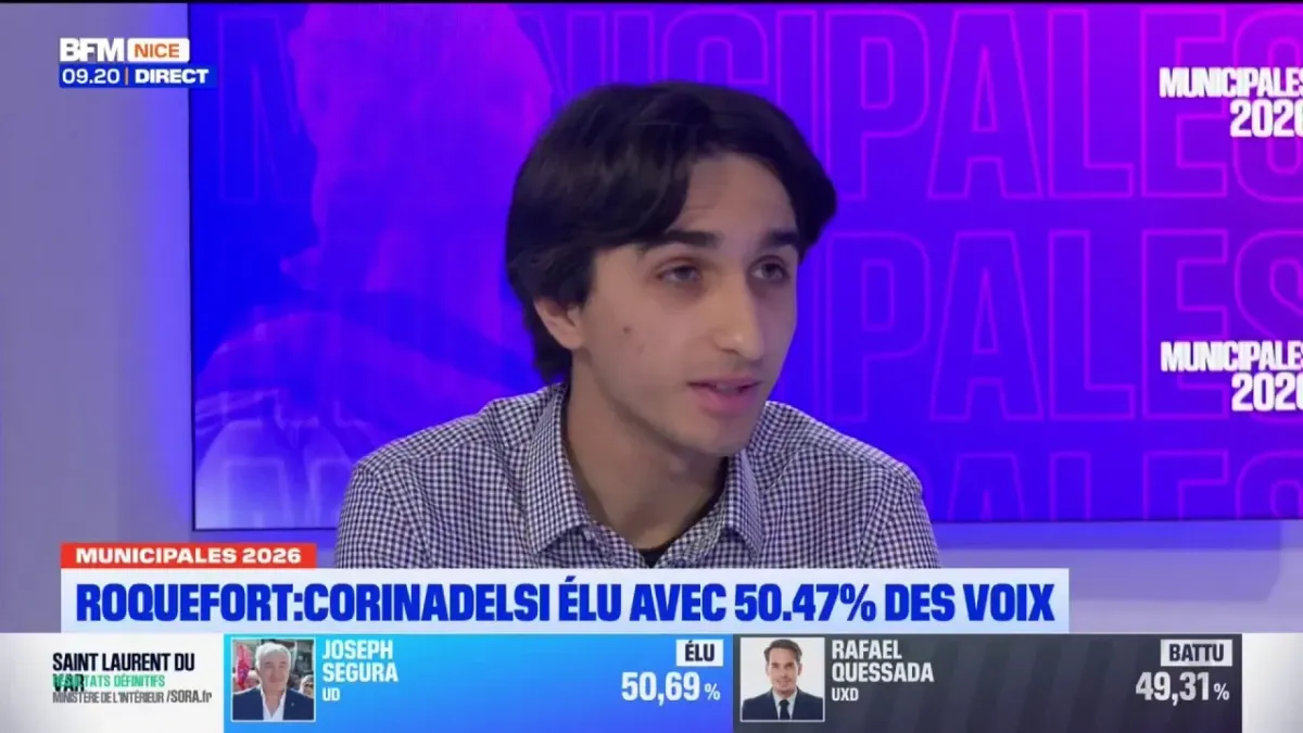A 20 ans, Ewan Corinaldesi est le plus jeune maire élu des Alpes-Maritimes