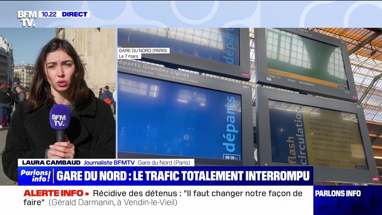 Gare du Nord : le trafic totalement interrompu - 07/03 Gare du Nord : le trafic totalement interrompu - 07/03
