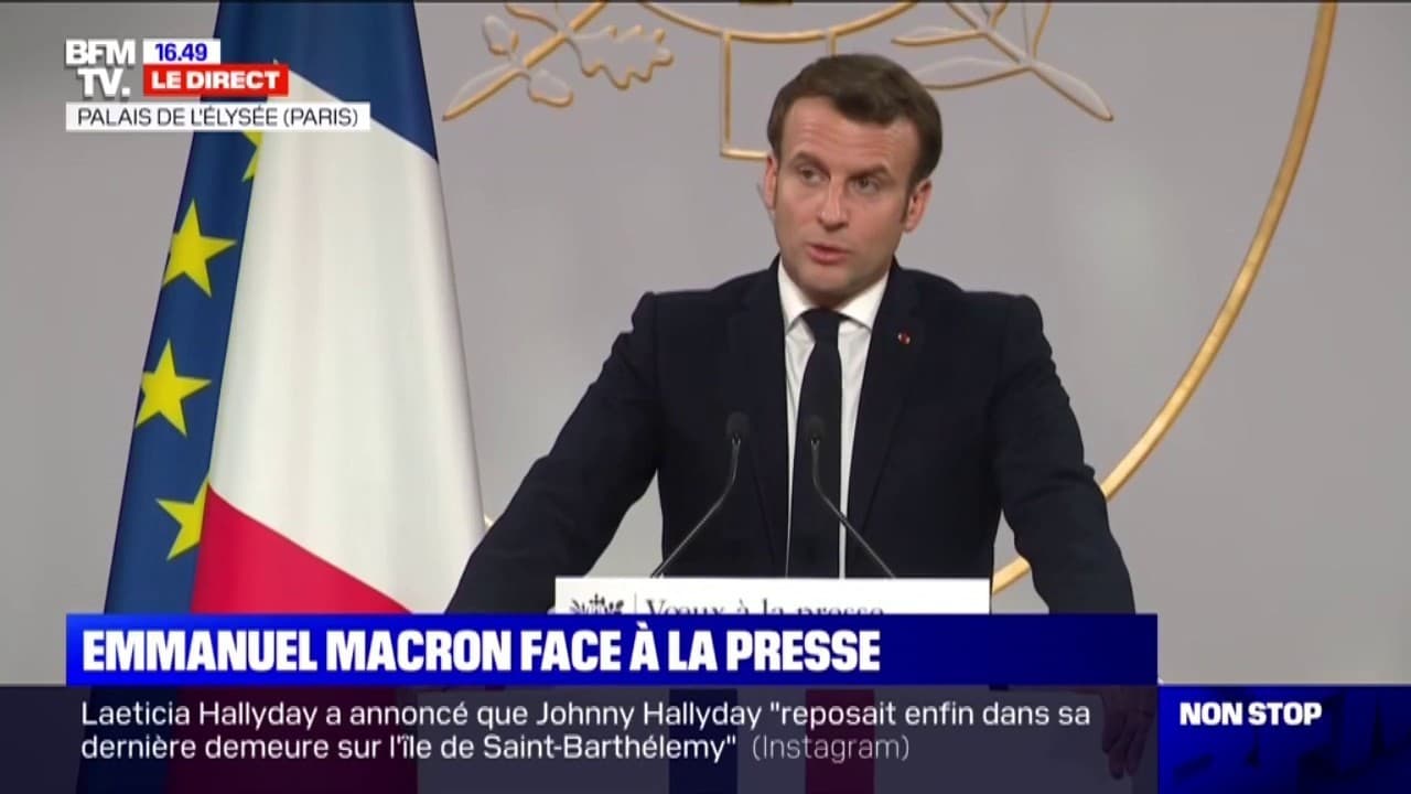 Emmanuel Macron sur les violences lors des manifestations: "Il y a d'abord une violence qui s ...