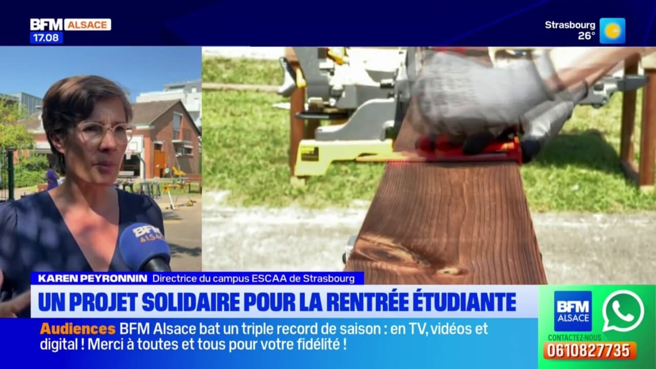 Strasbourg: des étudiants montent un projet solidaire pour la rentrée