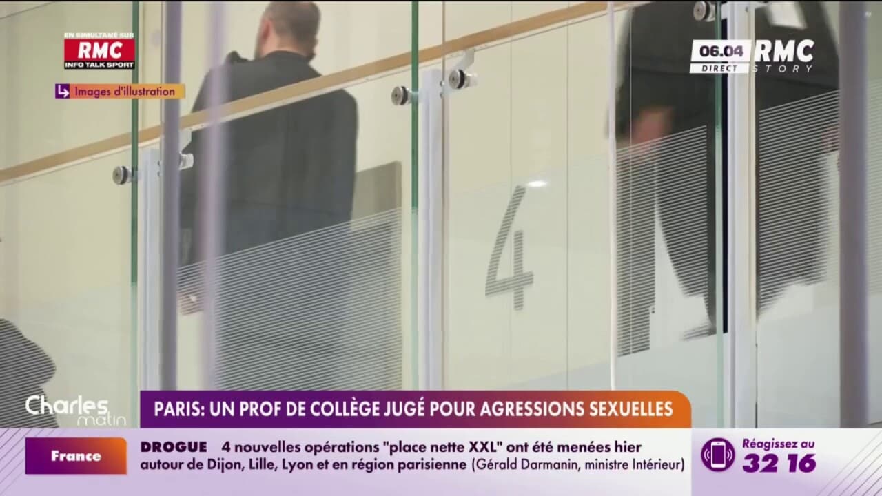 Paris : un prof de collège jugé pour agressions sexuelles