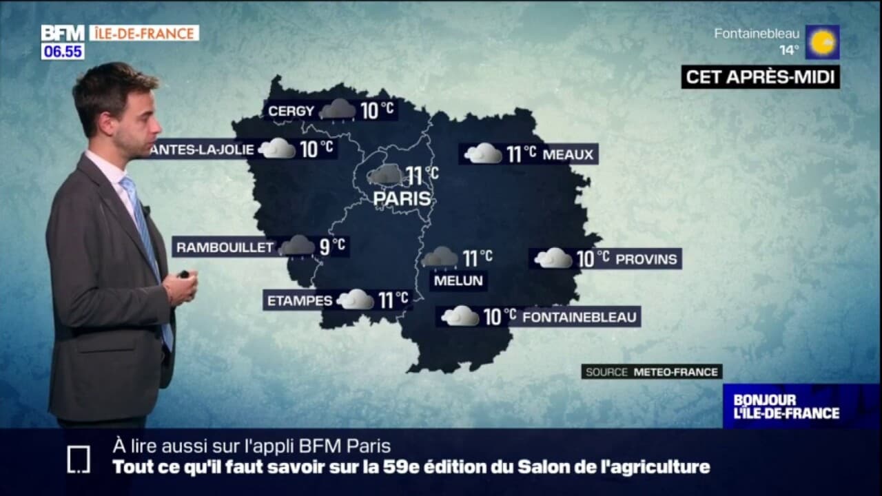 Météo Paris-Île-de-France: un temps très gris et de faibles ...