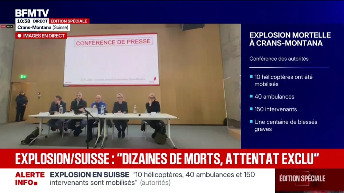 Explosion en Suisse: "Les témoignages et les premières investigations ...