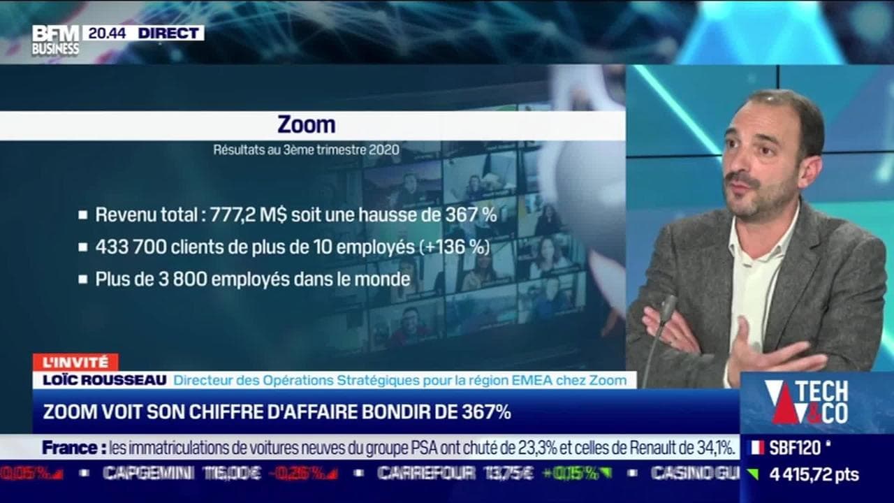 Loïc Rousseau (Zoom) : Zoom voit son chiffre d’affaires bondir de 367% ...