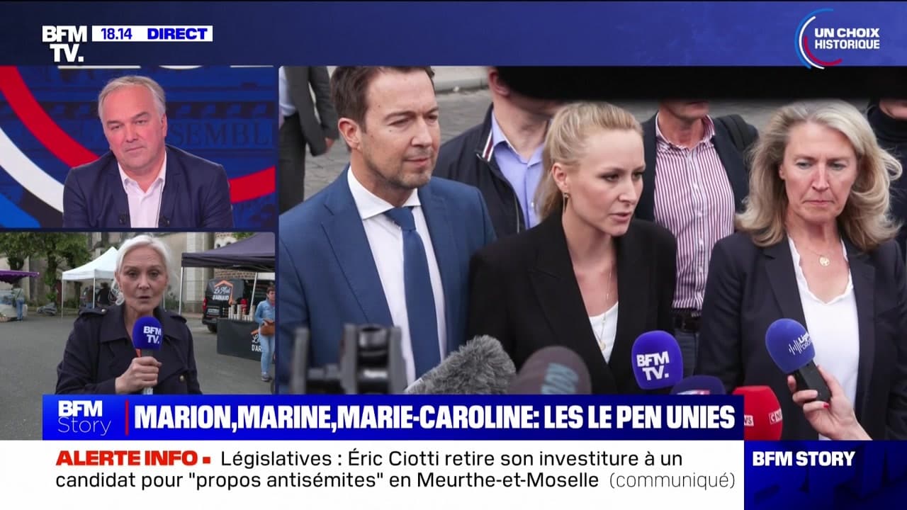 Story 4 : Marion, Marine, Marie-Caroline, les Le Pen unies - 19/06