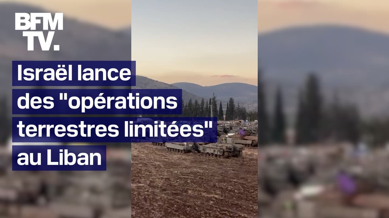 Opérations terrestres d'Israël au Liban: l'image des chars de Tsahal à ...