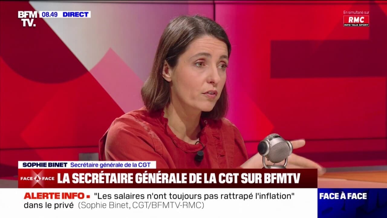 Pour Sophie Binet le CDI séniors est "une ligne rouge pour l'ensemble ...