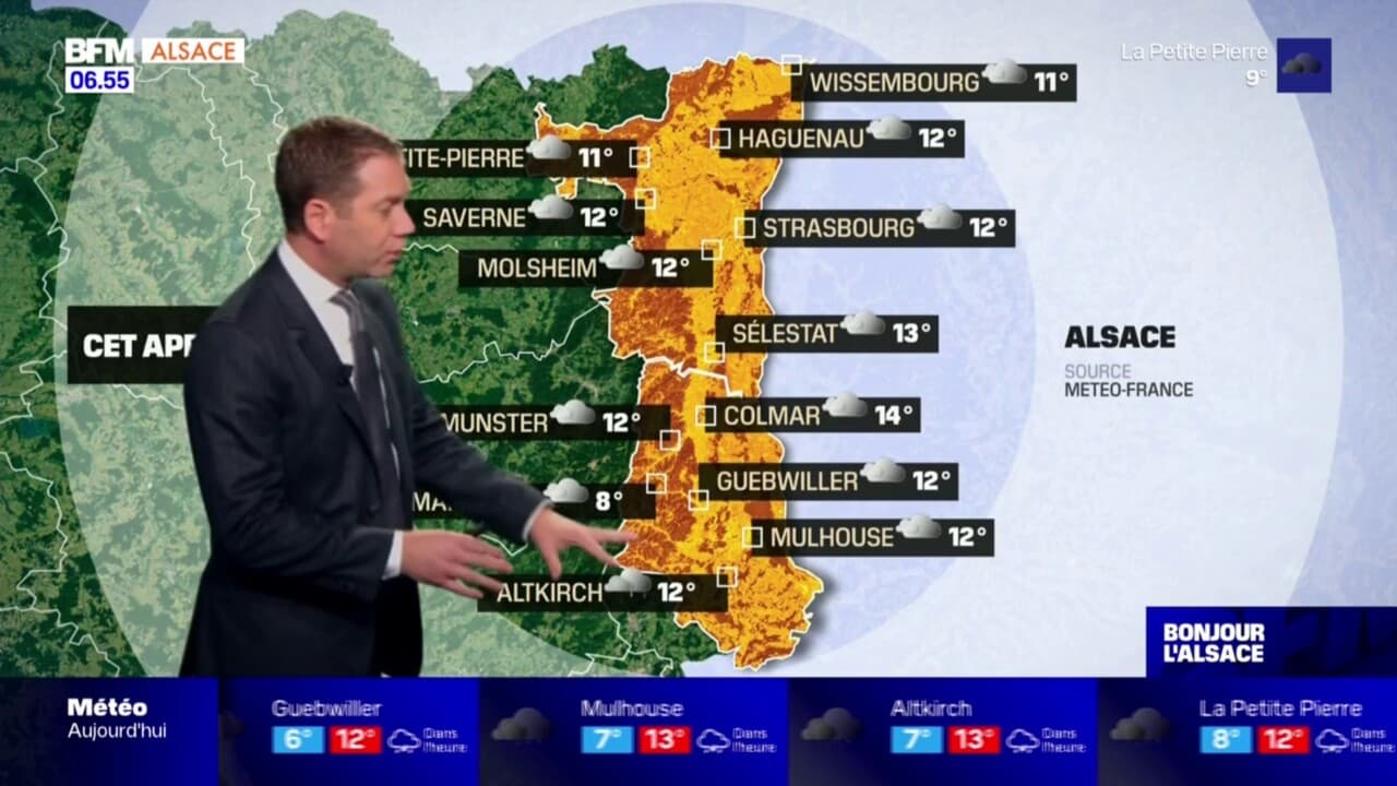 Météo Alsace: un ciel couvert avec quelques pluies, 12°C à Strasbourg ...