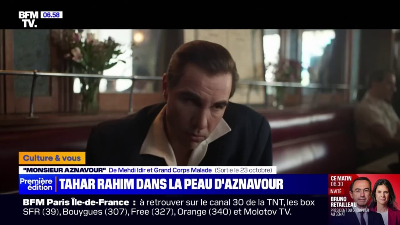 "Monsieur Aznavour": Tahar Rahim méconnaissable dans le biopic du ...
