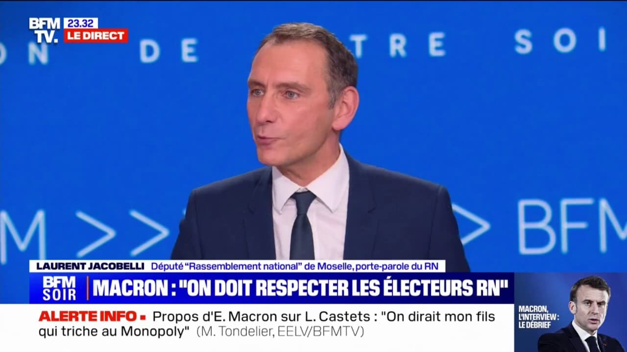 "Cette volte-face ne trompera absolument personne": Laurent Jacobelli (RN) réagit aux propos d ...