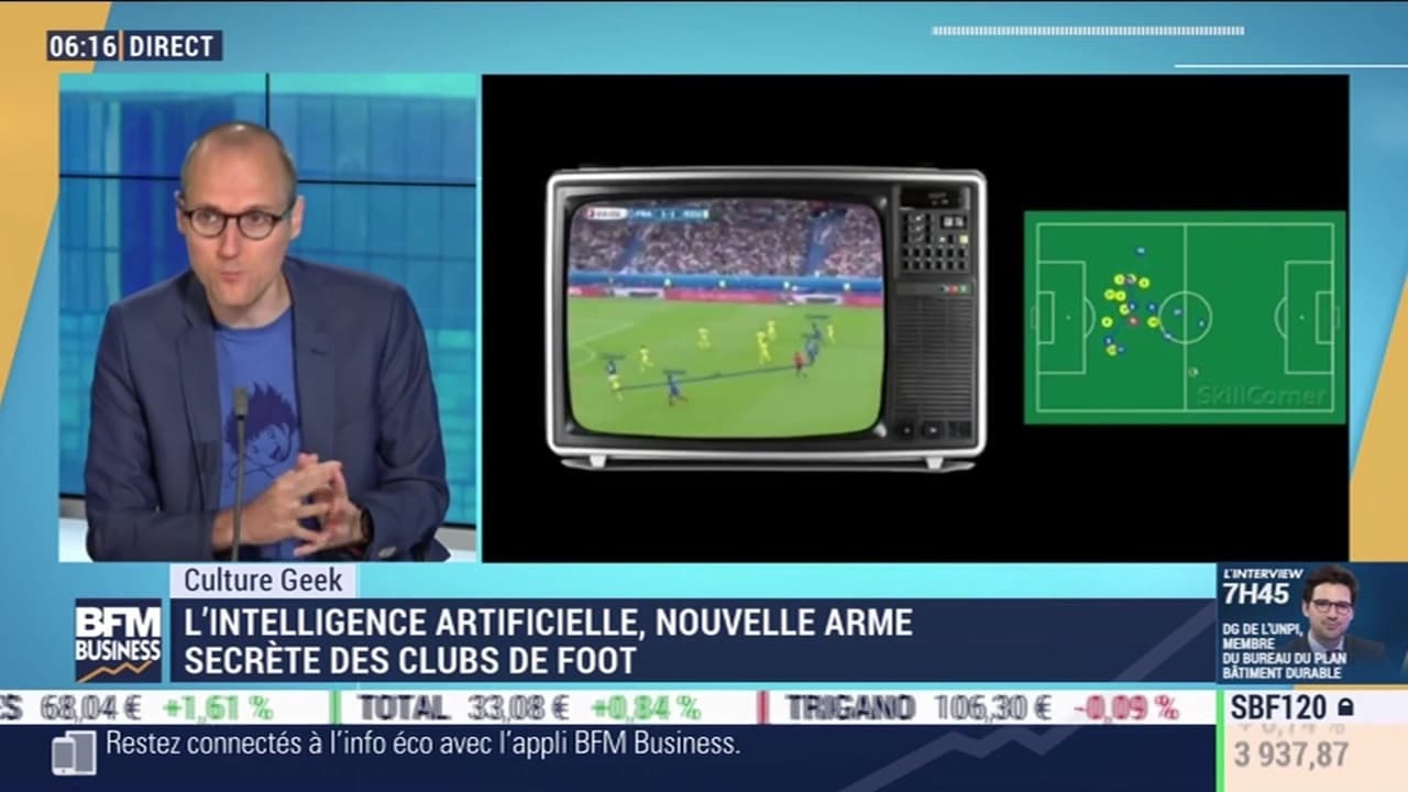 Culture Geek : L'intelligence artificielle, nouvelle arme secrète des clubs de foot, par Anthony ...