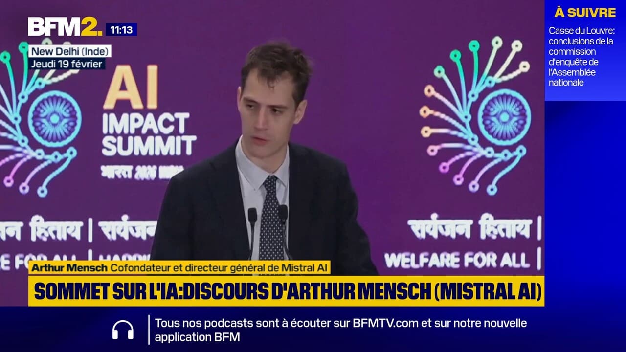 Arthur Mensch (Mistral AI) alerte sur le risque d'une "trop grande ...