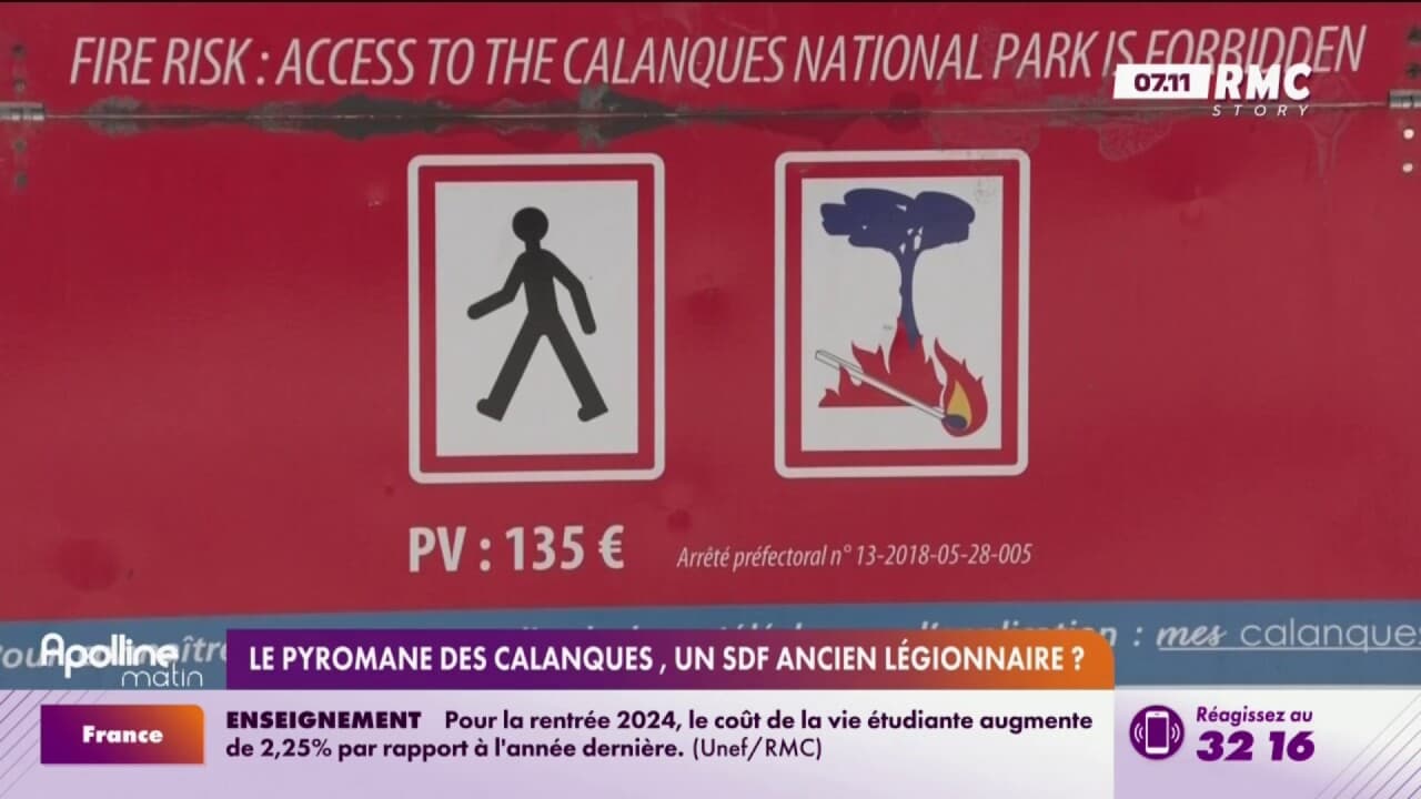 Le pyromane des calanques, un SDF ancien légonnaire