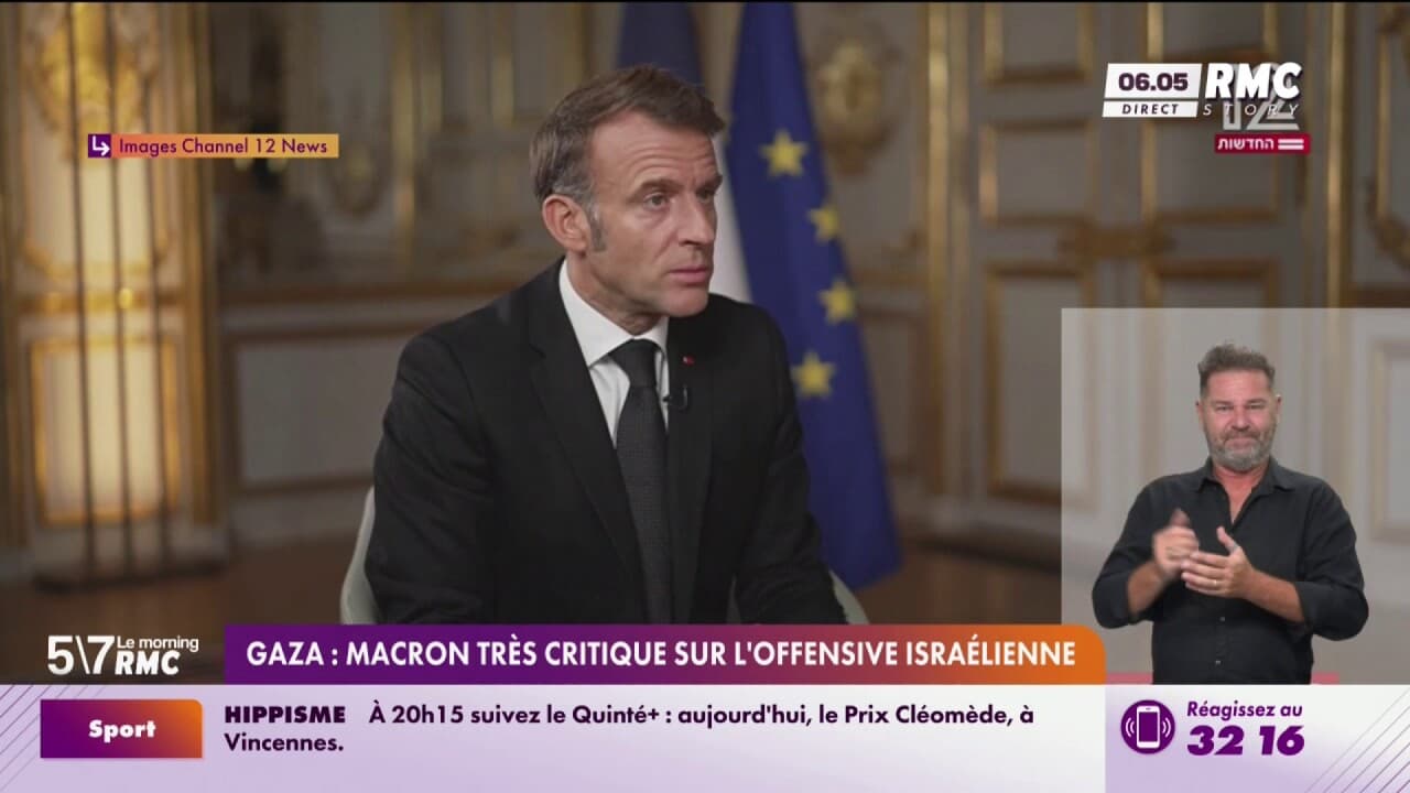 Gaza : Emmanuel Macron très critique sur l'offensive israélienne