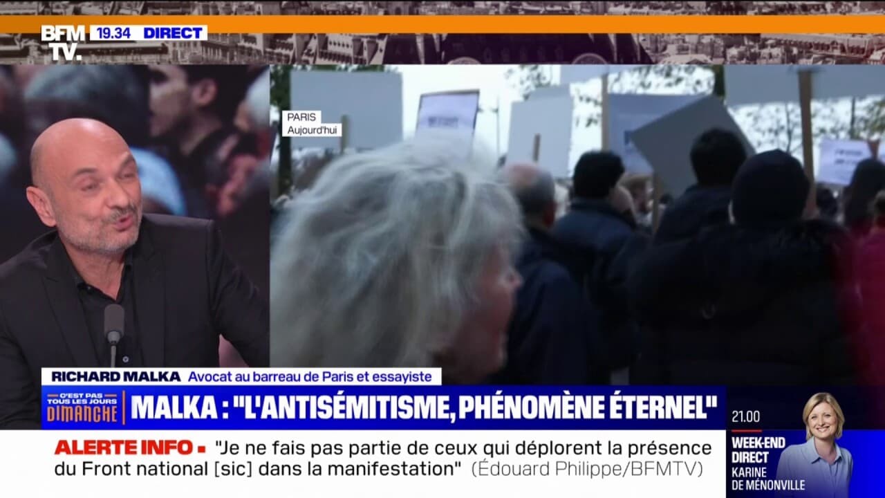 Pour Richard Malka, avocat, "l'antisémitisme est un phénomène éternel"