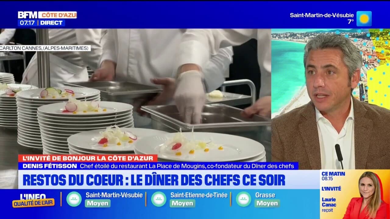 Cannes: une nouvelle édition du "Dîner des chefs" au Carlton au profit ...