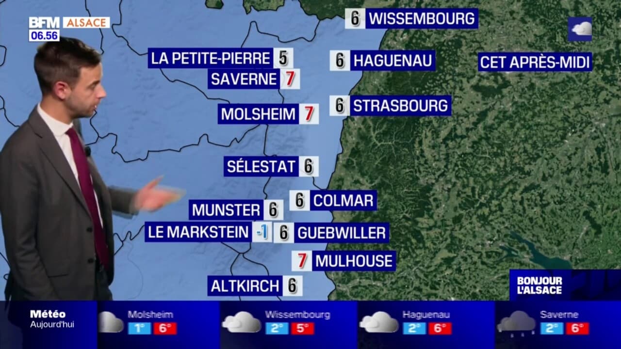 Météo Alsace: un début de semaine sous les nuages, jusqu'à 6°C à Colmar ...