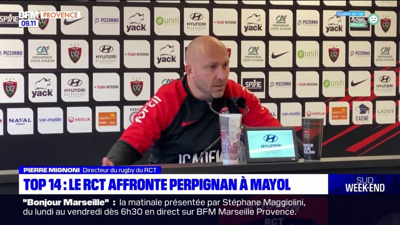 Top 14: le RCT reçoit Perpignan au stade Mayol ce samedi