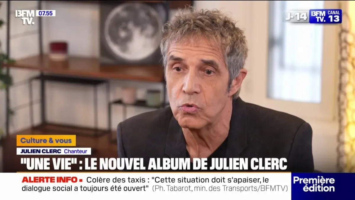 Julien Clerc dévoile aujourd'hui son 28e album nommé "Une vie" qui ...