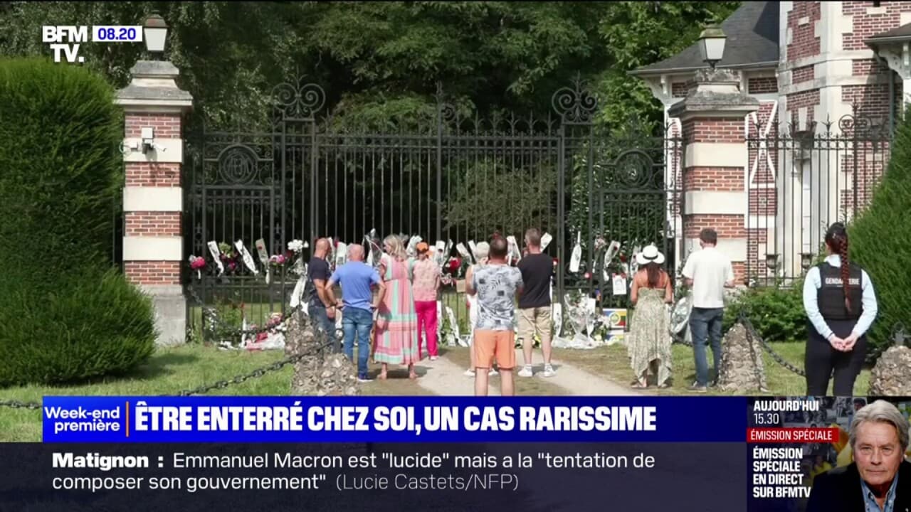 Alain Delon sera enterré chez lui, dans sa résidence à Douchy, un cas ...